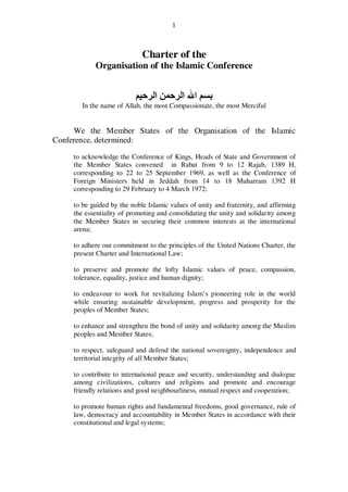 OIC Charter | PDF
