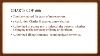 Charter 1600 and 1661 | PPTX