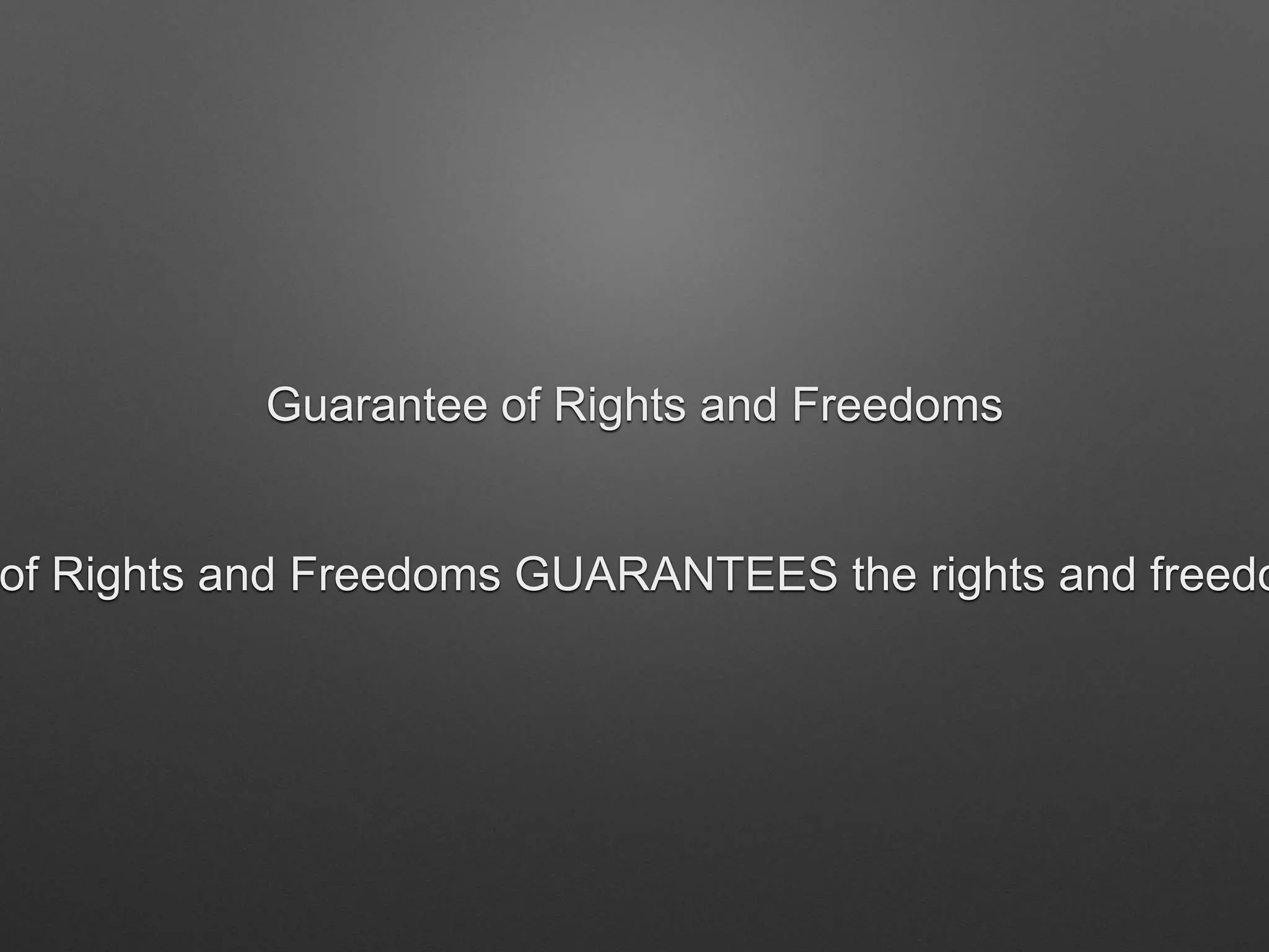 Canada's Charter of Rights and Freedoms | PPTX