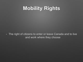 Canada's Charter of Rights and Freedoms | PPTX