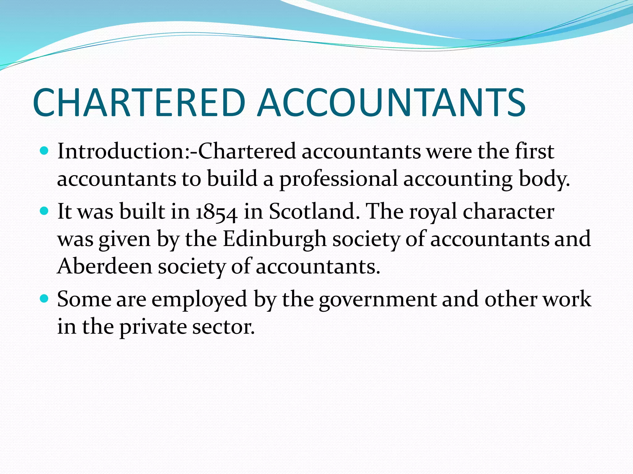 Chartered accountants ppt | PPTX