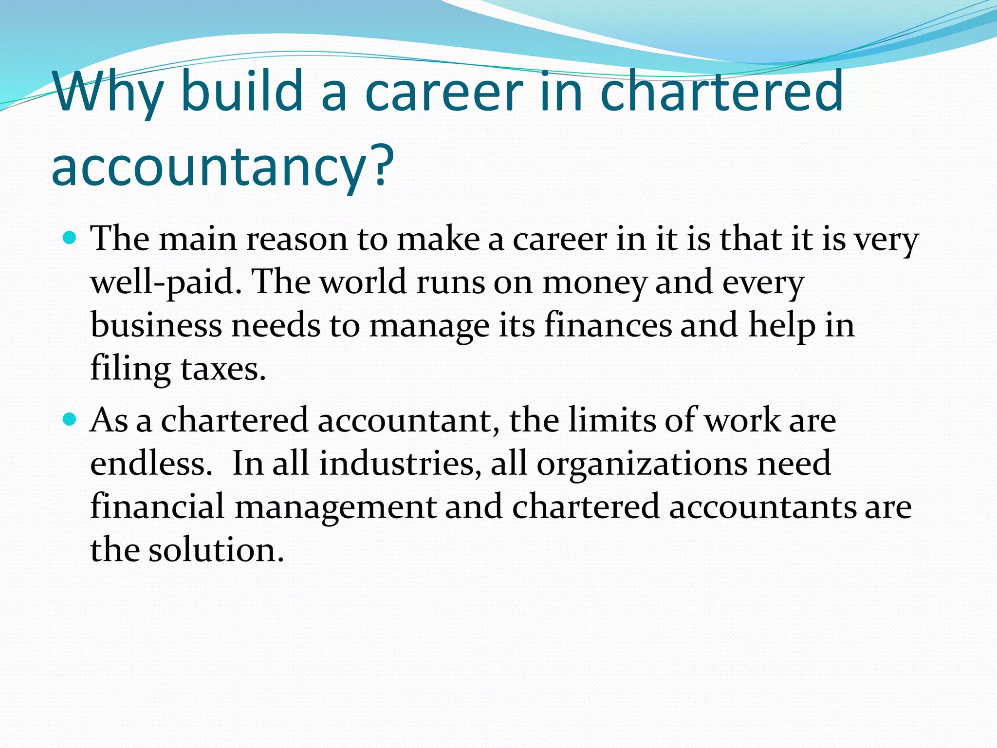 Chartered accountants ppt | PPTX