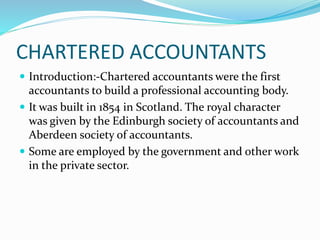 Chartered accountants ppt | PPTX