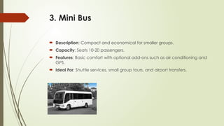 Chartered Bus Types in Australia | Fleets option | PPT
