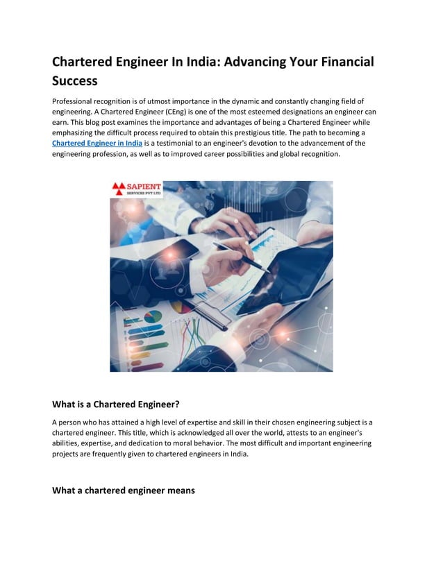 Chartered Engineer In India: Advancing Your Financial Success.pdf