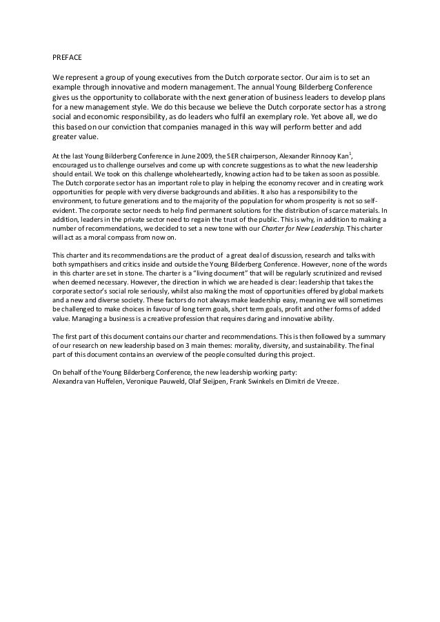 Charter for NEW leadership English