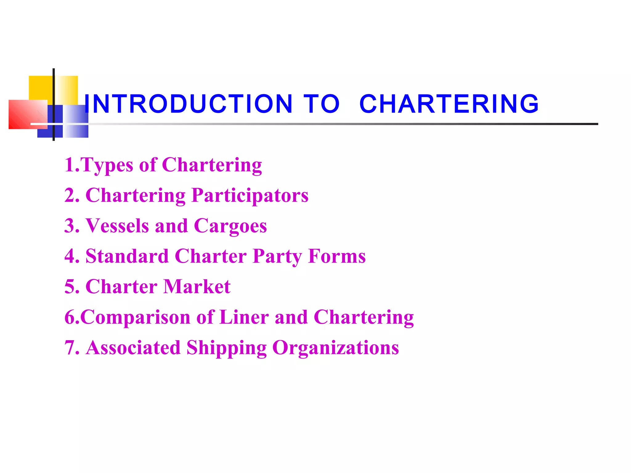 Chartering | PPT