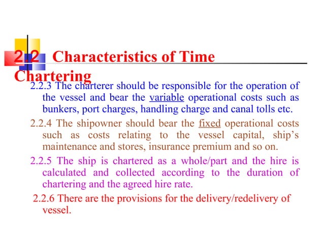 Chartering | PPT