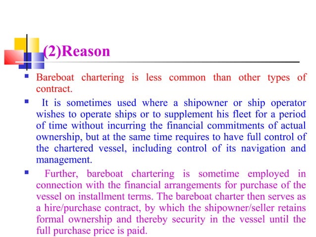 Chartering | PPT