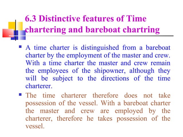 Chartering | PPT