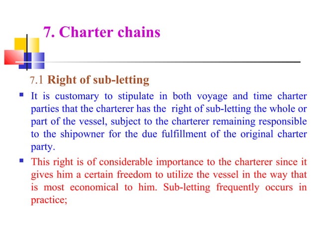 Chartering | PPT