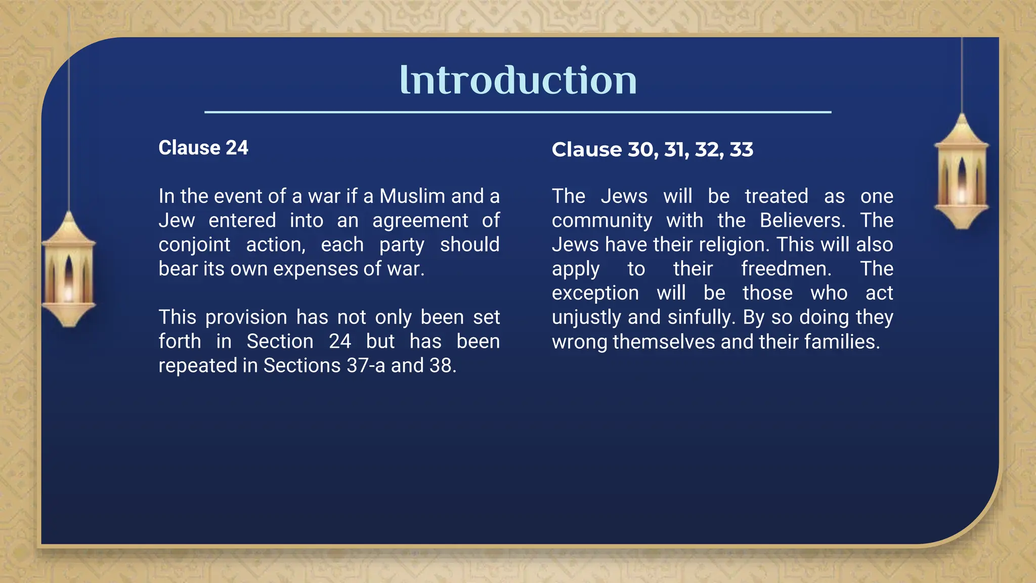 Charter of Medina and Constitution of Pakistan | PPTX