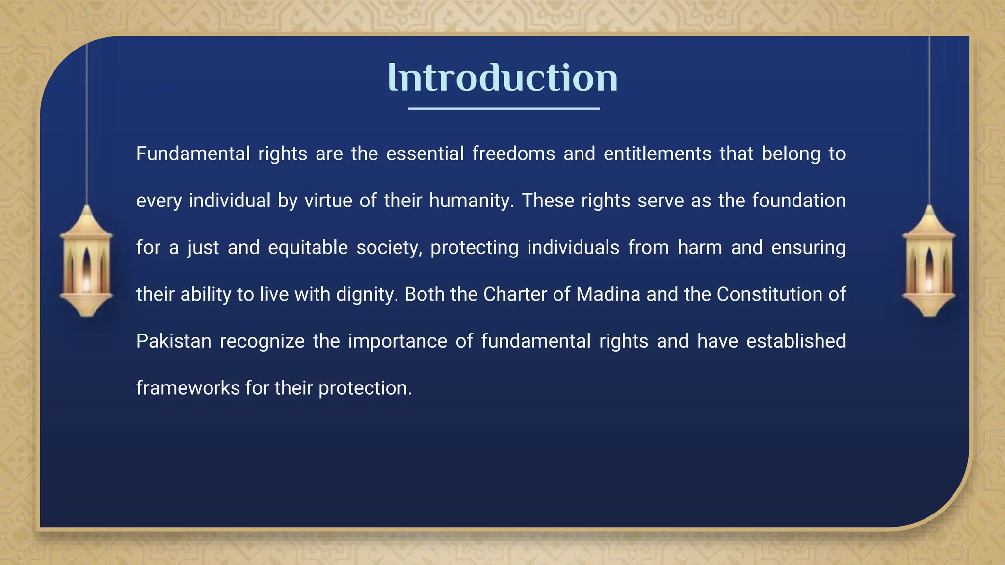 Charter of Medina and Constitution of Pakistan | PPTX