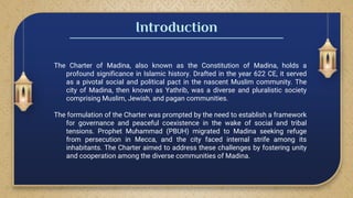 Charter of Medina and Constitution of Pakistan | PPTX