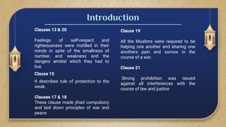 Charter of Medina and Constitution of Pakistan | PPTX