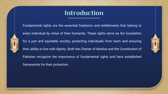 Charter of Medina and Constitution of Pakistan | PPTX