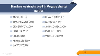 Voyage Charter party | PPTX