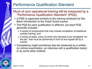 Charting Your Course in the USCG Auxiliary | PPT