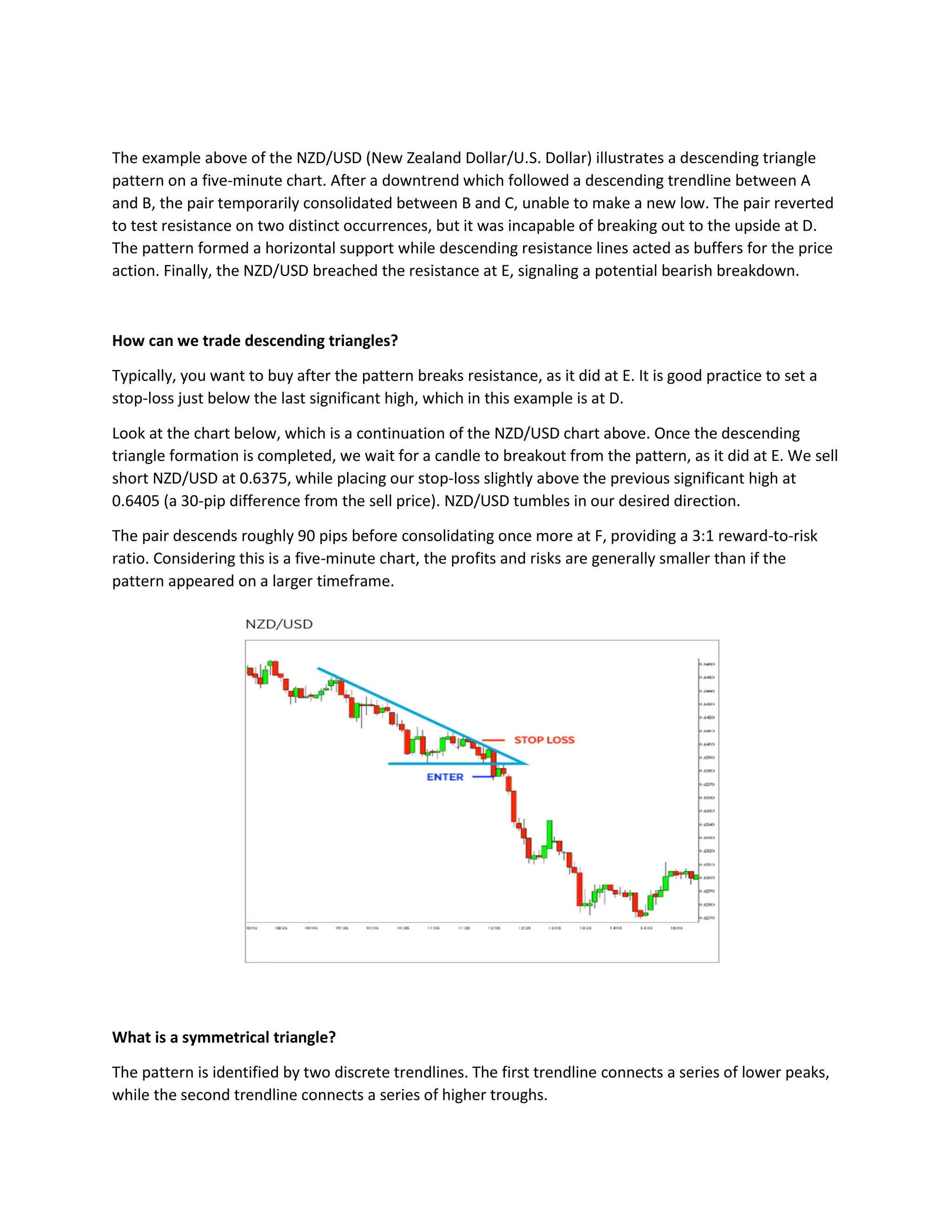 Chart patterns final handout | PDF