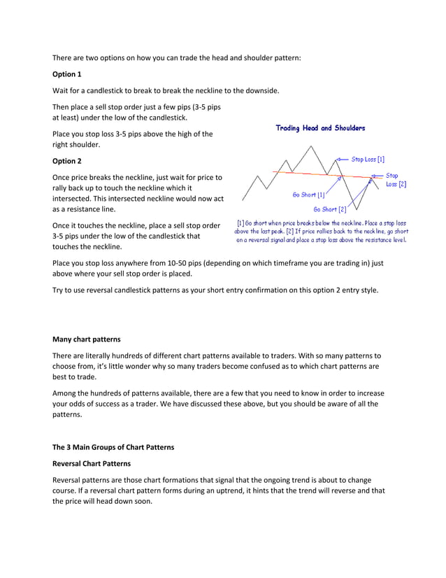 Chart patterns final handout | PDF | Currencies | Economy