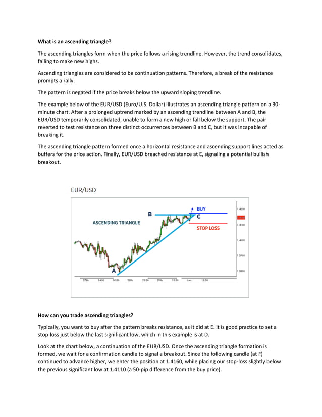 Chart patterns final handout | PDF | Currencies | Economy