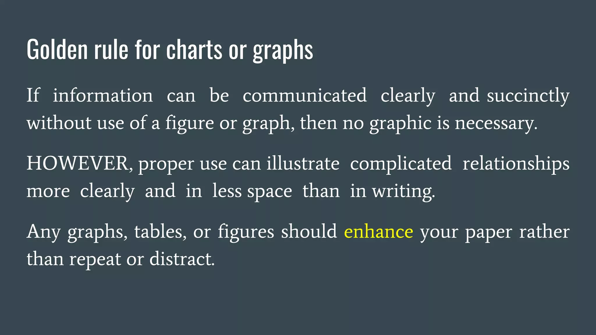 Charts and Graphs in the Academic Paper | PPTX