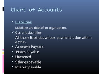Charts Of Accounts - Accounting | PPT