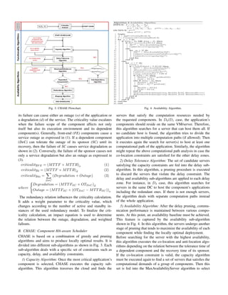 Conference Paper: CHASE: Component High-Availability Scheduler in Cloud ...