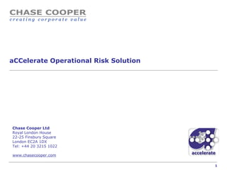 aCCelerate Brochure | PPT