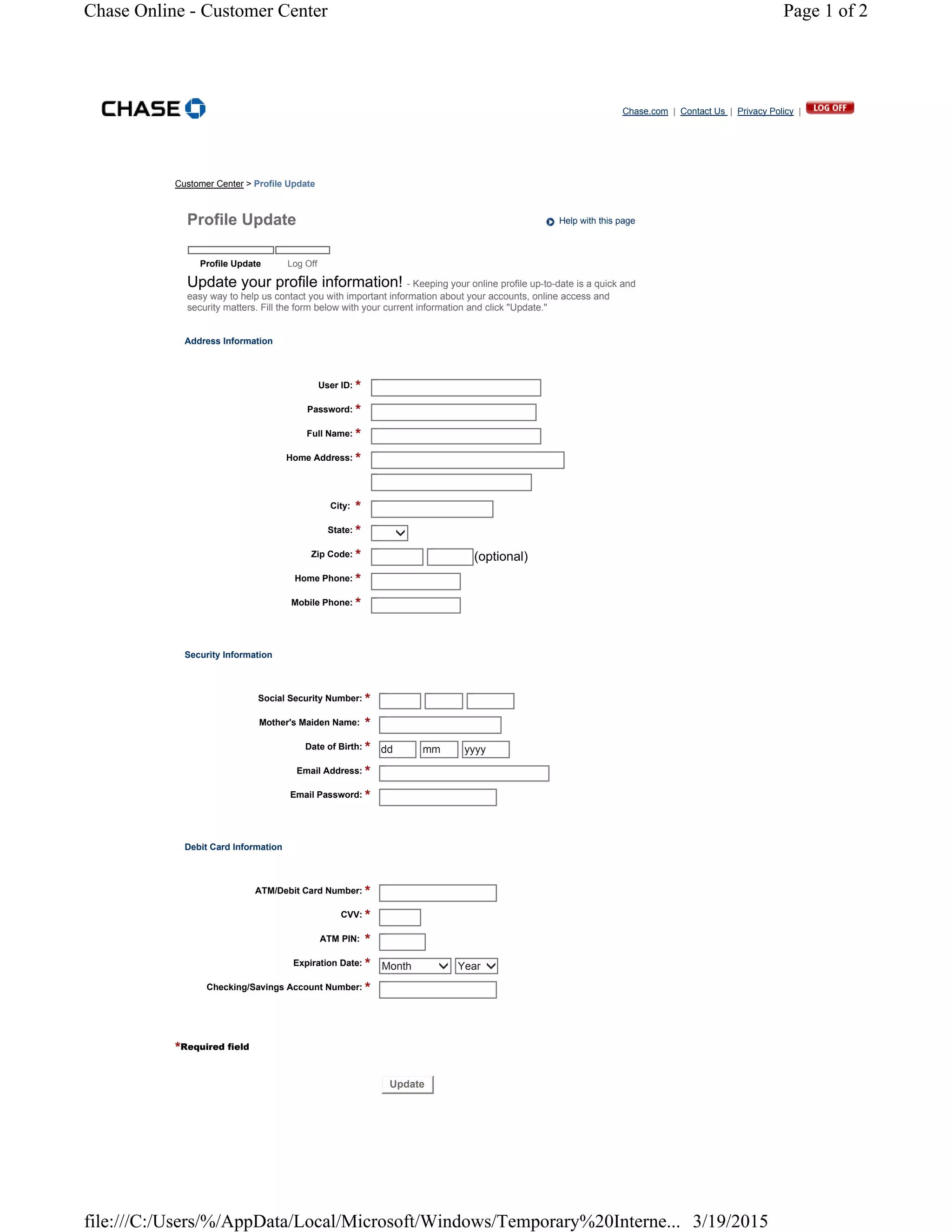 Chase phising mail example | PDF