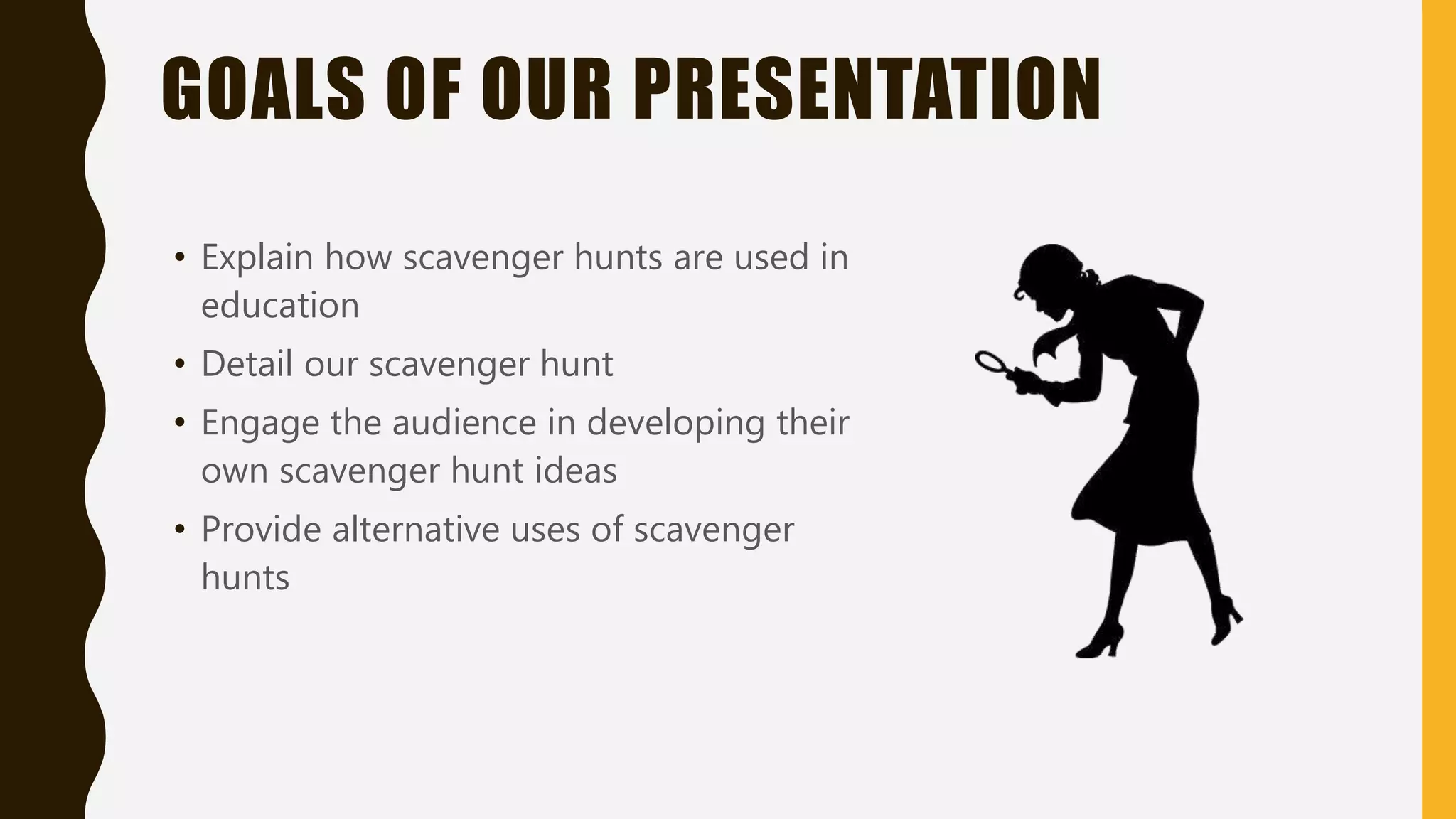 Chasing economic knowledge: Using scavenger hunts in the classroom | PPT