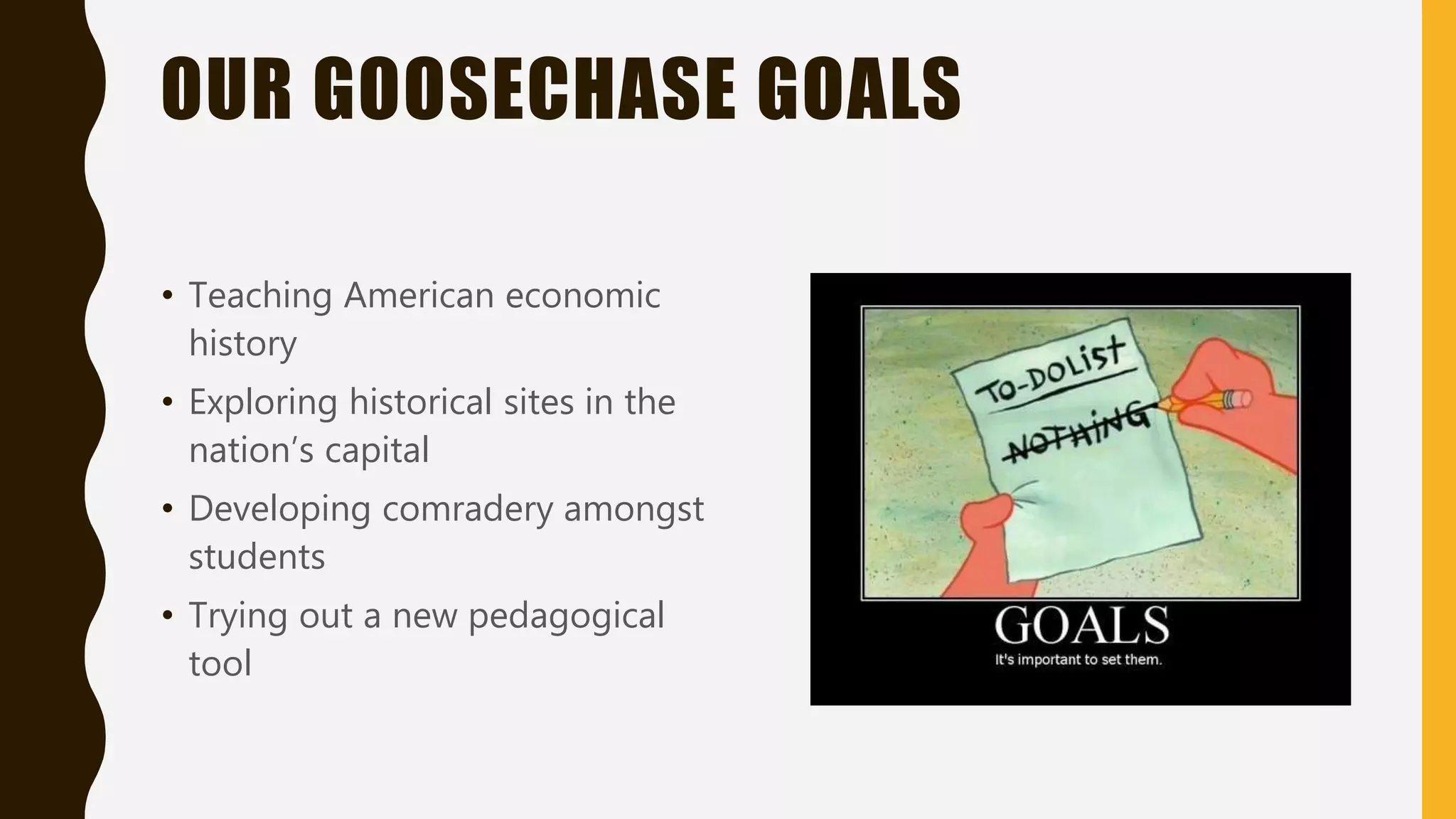 Chasing economic knowledge: Using scavenger hunts in the classroom | PPT