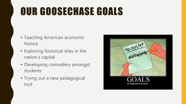 Chasing economic knowledge: Using scavenger hunts in the classroom | PPT