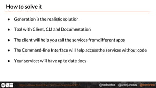 Chasing the RESTful Trinity - Client CLI and Documentation | PPT