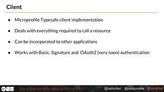 Chasing the RESTful Trinity - Client CLI and Documentation | PPT