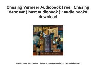 Chasing vermeer book - perrunner