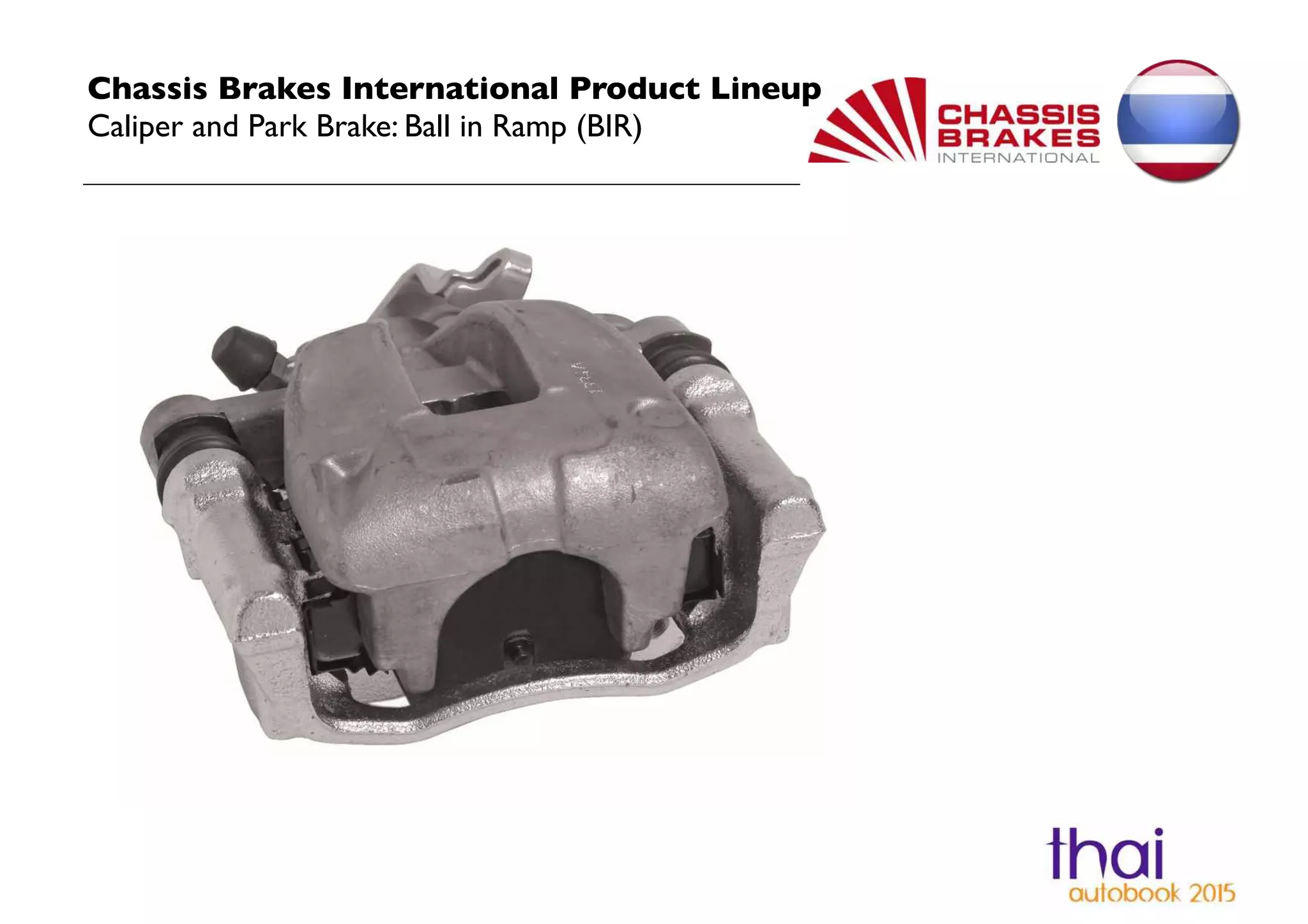 Chassis Brakes International Product Lineup | PDF