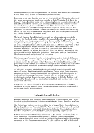 Chassidim Handout | PDF | Judaism | Religion & Spirituality