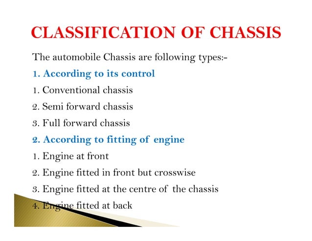 Chassis | PDF