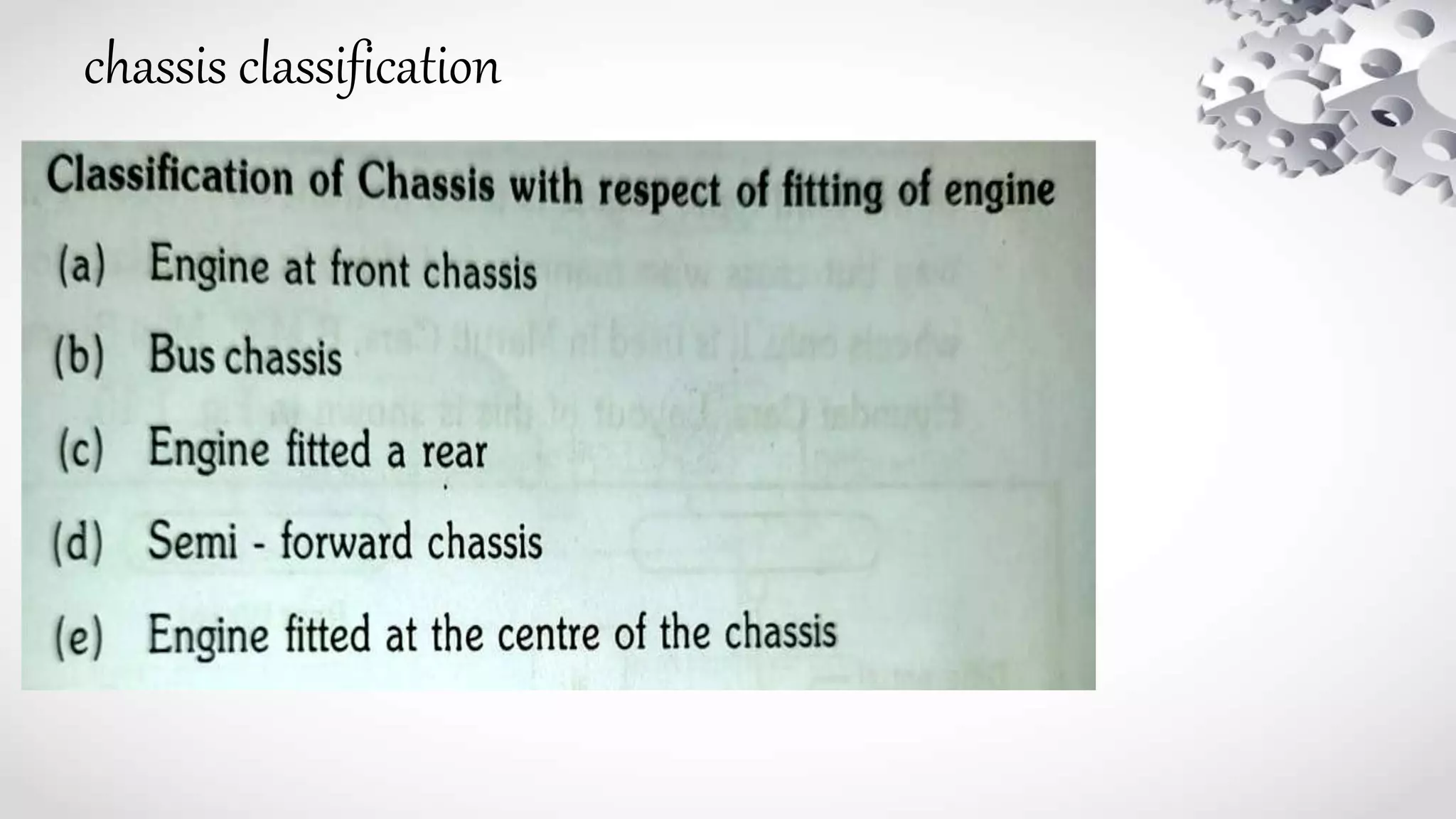 Chassis and types of chassis | PPT