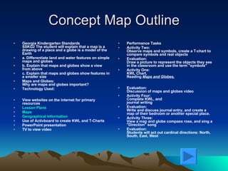 Kindergarten Map and Globes Unit | PPT