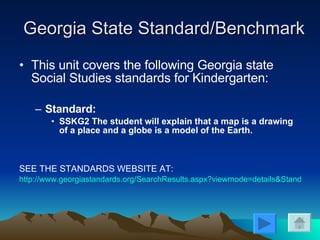 Kindergarten Map and Globes Unit | PPT