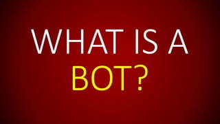 Intro to Chatbots using Microsoft bot framework and Azure cognitive services | PPT