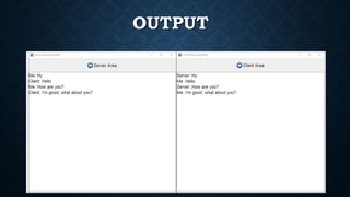 this is a power point presentation on chat application | PPT