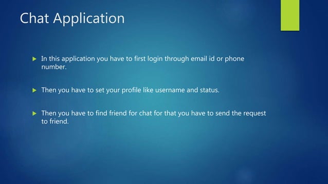Chat application using Andriod studio | PPT