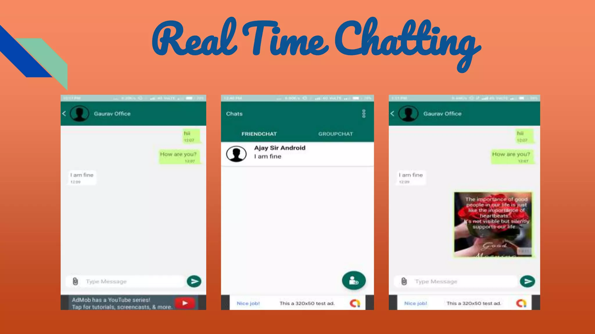Chat application android app ppt | PPTX