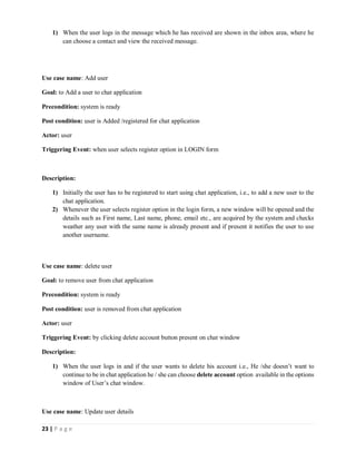 CHAT APPLICATION THROUGH CLIENT SERVER MANAGEMENT SYSTEM PROJECT REPORT ...