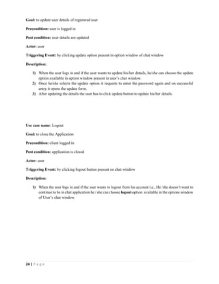 CHAT APPLICATION THROUGH CLIENT SERVER MANAGEMENT SYSTEM PROJECT REPORT ...