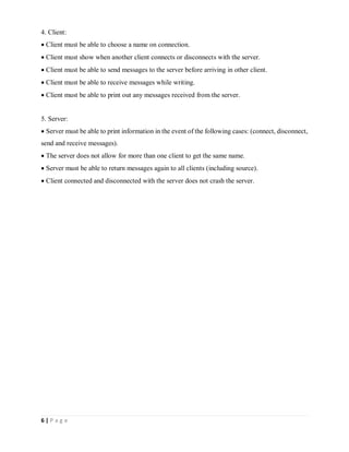 CHAT APPLICATION THROUGH CLIENT SERVER MANAGEMENT SYSTEM PROJECT REPORT ...