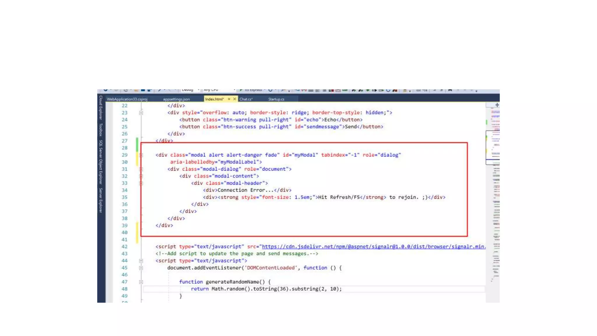 Chat application with Azure SignalR Service | PPT